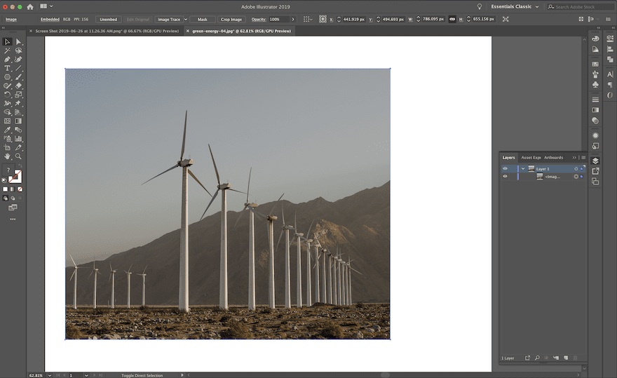 How To Crop An Image In Adobe Illustrator CC