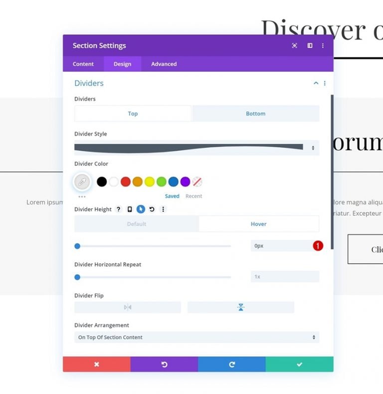 Elegantly Hiding Your Copy Below Section Dividers in a Stunning Design ...