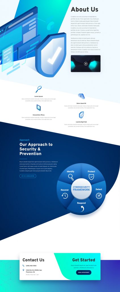 Get a FREE Cyber Security Layout Pack for Divi