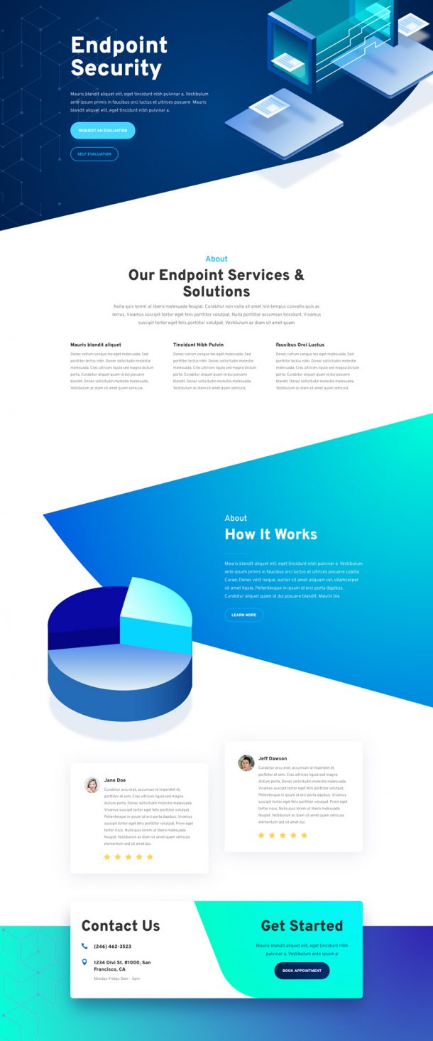 Get a FREE Cyber Security Layout Pack for Divi