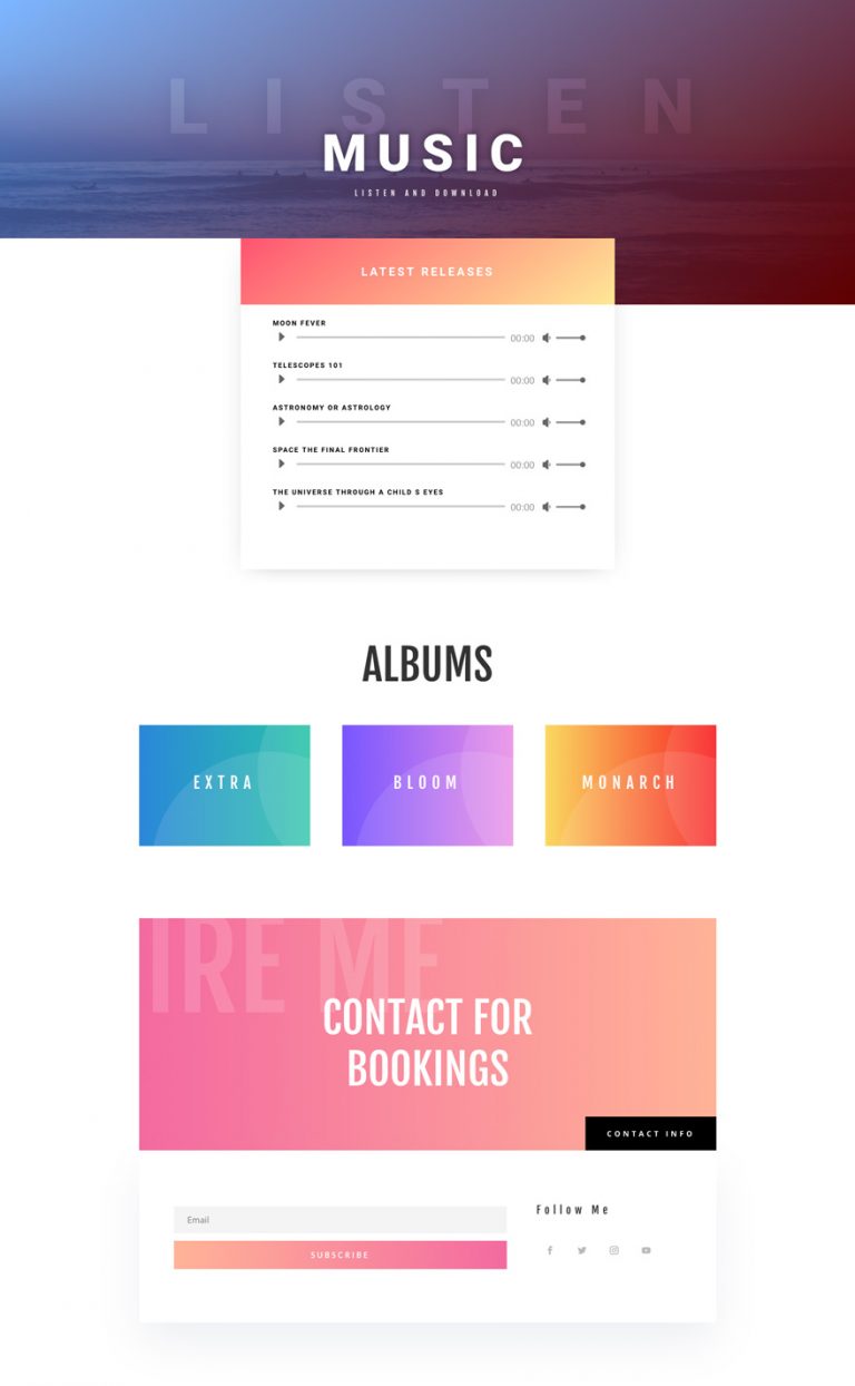 Get a FREE DJ Layout Pack for Divi