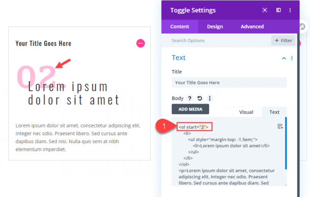 How to Use Divi's Text and List Style Options for Unique Toggle and ...