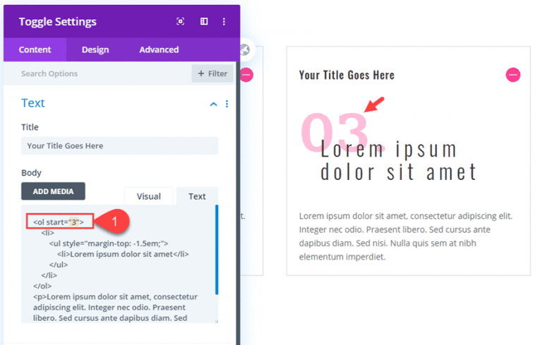 How to Use Divi's Text and List Style Options for Unique Toggle and ...