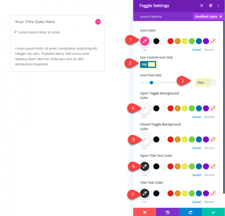 How To Use Divis Text And List Style Options For Unique Toggle And