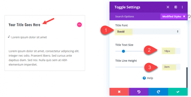 How To Use Divis Text And List Style Options For Unique Toggle And