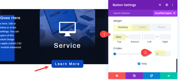 Creating Pop Out Service Descriptions On Hover With Divi