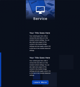 Creating Pop Out Service Descriptions on Hover with Divi