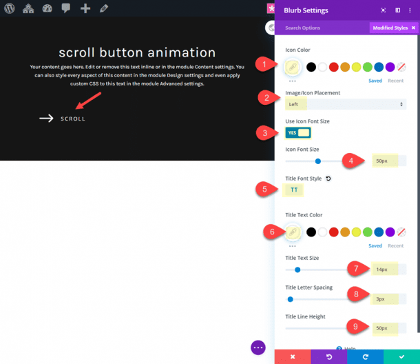 4 Animated Scroll Buttons For Your Divi Sites Hero Section And How To