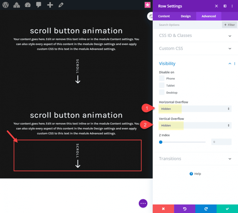 4 Animated Scroll Buttons For Your Divi Sites Hero Section And How To Create Them
