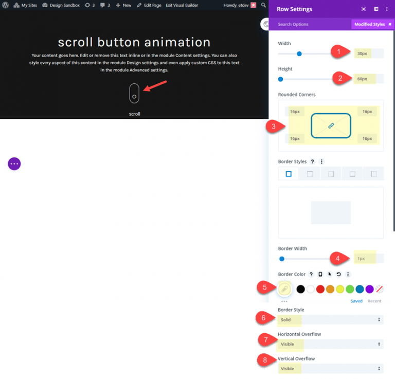 4 Animated Scroll Buttons For Your Divi Sites Hero Section And How To Create Them
