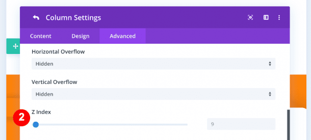 How To Create Overlapping Columns With Divis Column And Transform Options