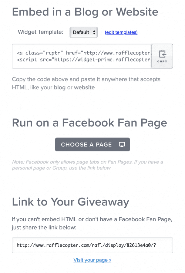 How to Hold a Rafflecopter Giveaway with WordPress