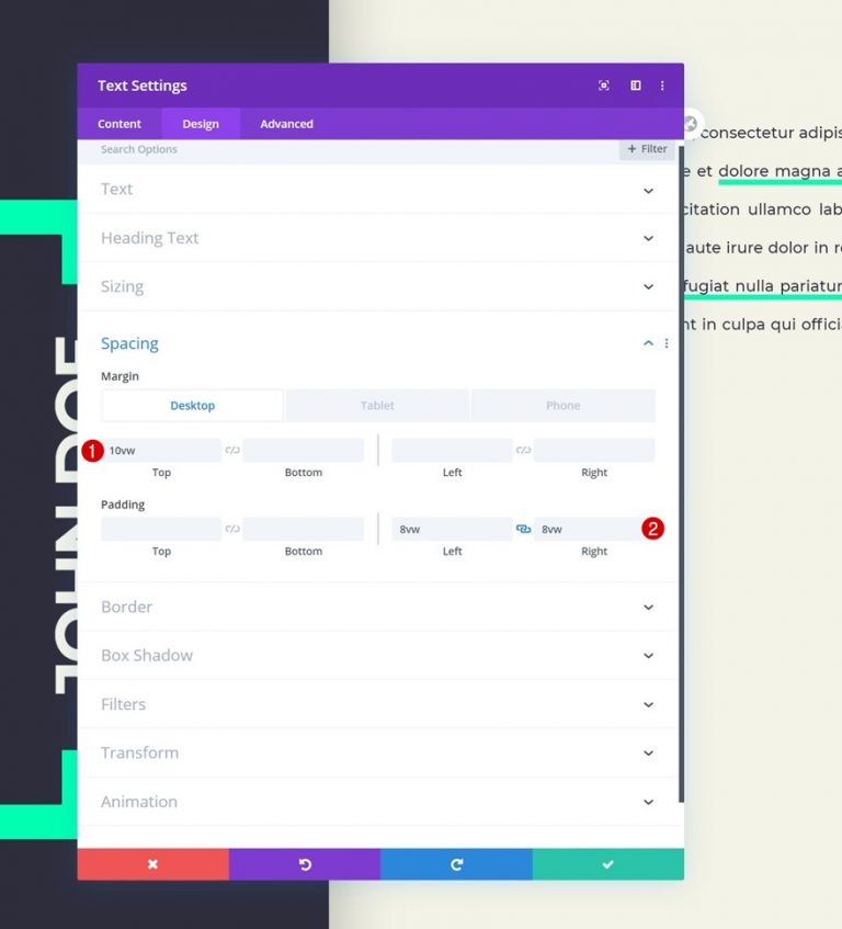 Using Low Z Index Module Borders as Backgrounds with Divi