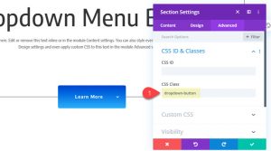 How to Create a Dropdown Menu Button Using Divi's Fullwidth Menu Module
