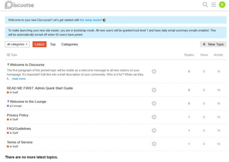 How to Install and Run a Community Forum with Discourse