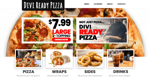 5 Divi Layouts for Pizzerias