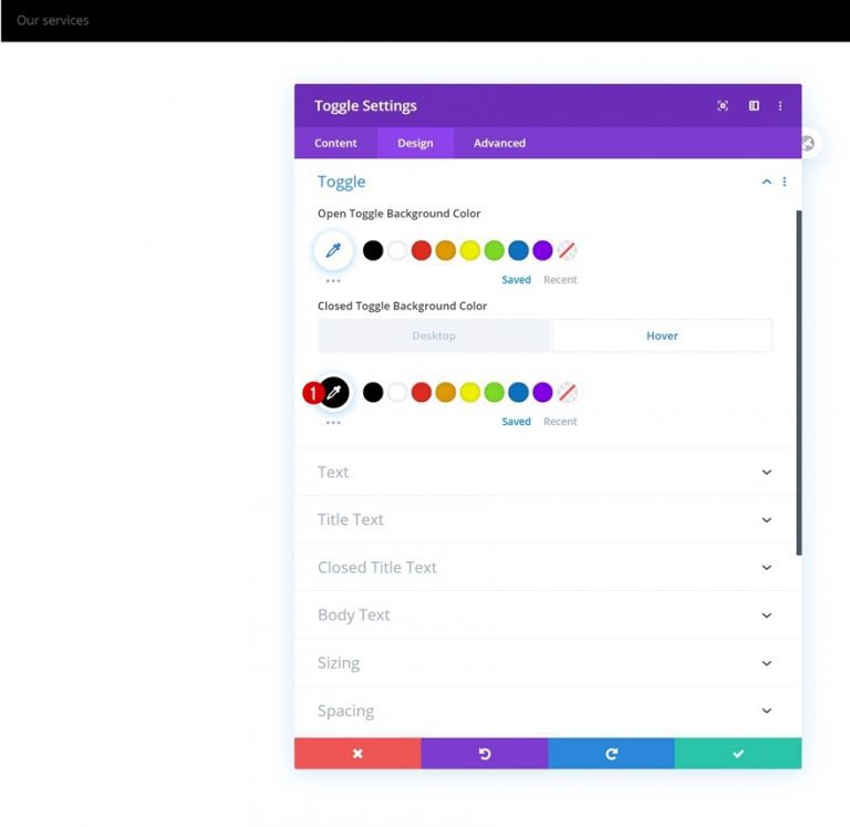 Structuring Your Page with Bold Fullwidth Toggle Modules Using Divi