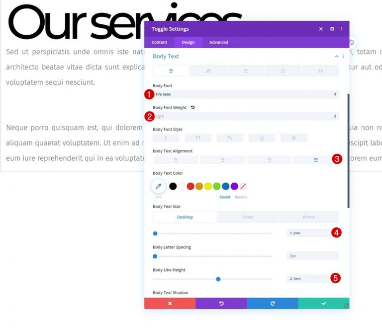 Structuring Your Page with Bold Fullwidth Toggle Modules Using Divi