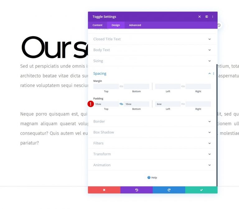 Structuring Your Page with Bold Fullwidth Toggle Modules Using Divi