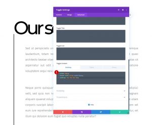 Structuring Your Page with Bold Fullwidth Toggle Modules Using Divi