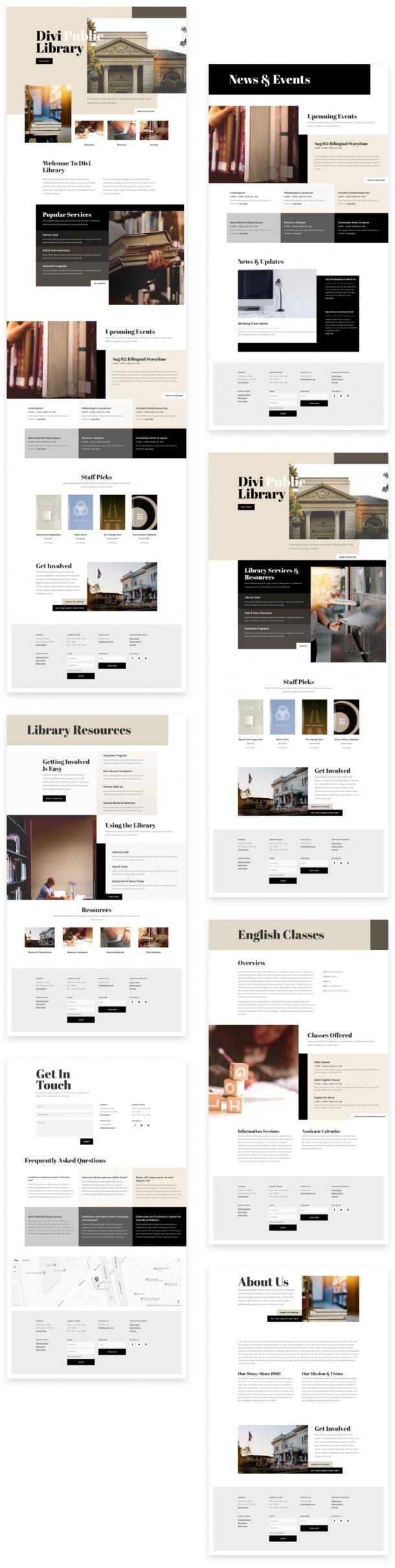 Get a FREE Library Layout Pack for Divi