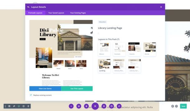 Get a FREE Library Layout Pack for Divi
