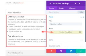 How to Use Dynamic Content to Create a WooCommerce Product Info Accordion in Divi