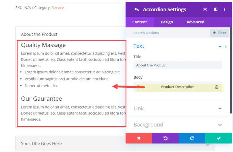 How to Use Dynamic Content to Create a WooCommerce Product Info Accordion in Divi