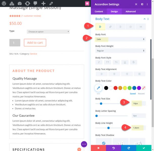 How to Use Dynamic Content to Create a WooCommerce Product Info Accordion in Divi