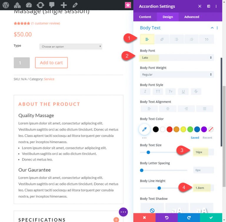 How to Use Dynamic Content to Create a WooCommerce Product Info Accordion in Divi