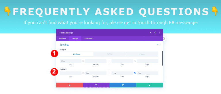 Creating Unique Column FAQ Designs with Divi