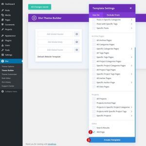 How to Create a 404 Page Template with Divi's Theme Builder