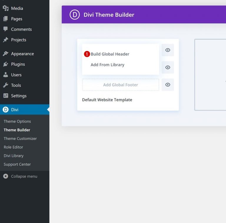 How to Create a Custom Global Header with Divi's Theme Builder