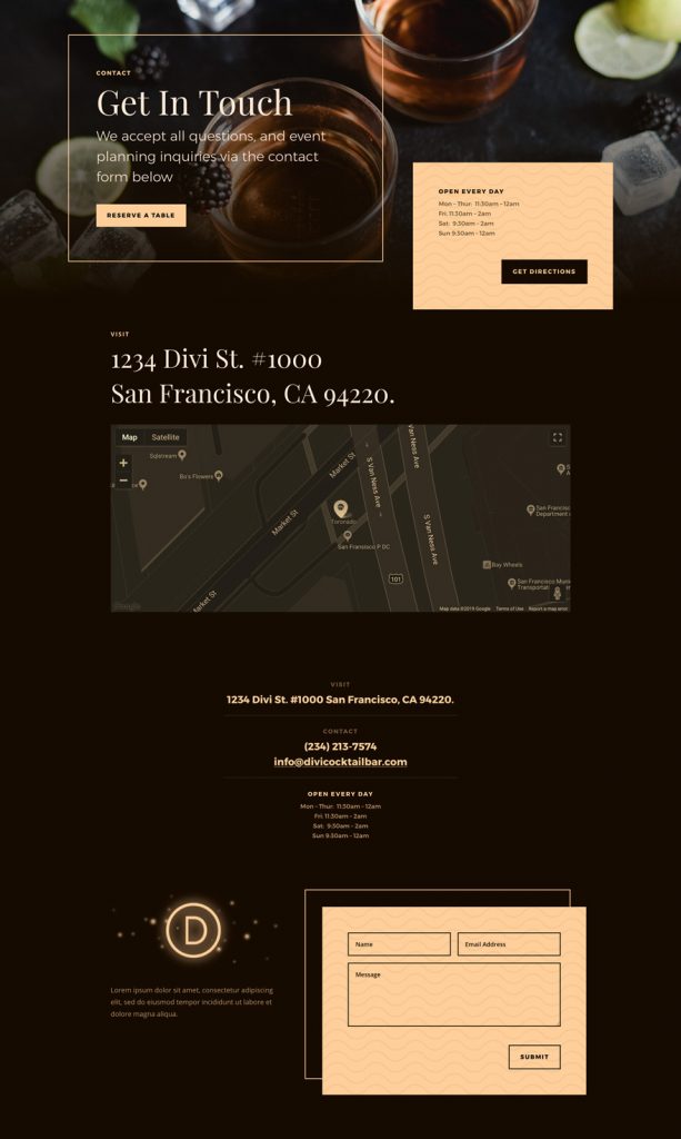 Get a FREE Bar Layout Pack for Divi
