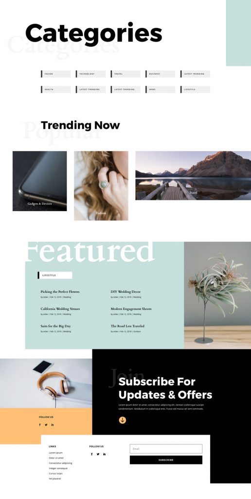 Get a FREE Magazine Layout Pack for Divi