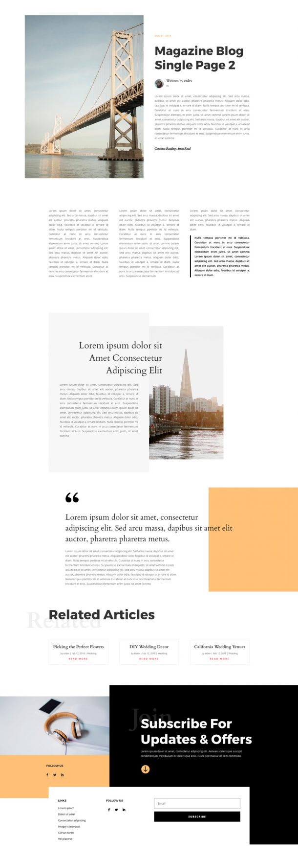 Get a FREE Magazine Layout Pack for Divi