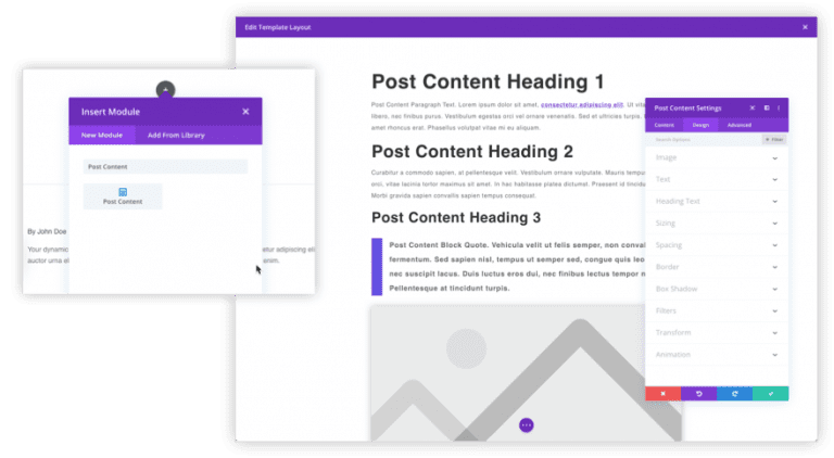 How to Use the Post Content Module in the Divi Theme Builder