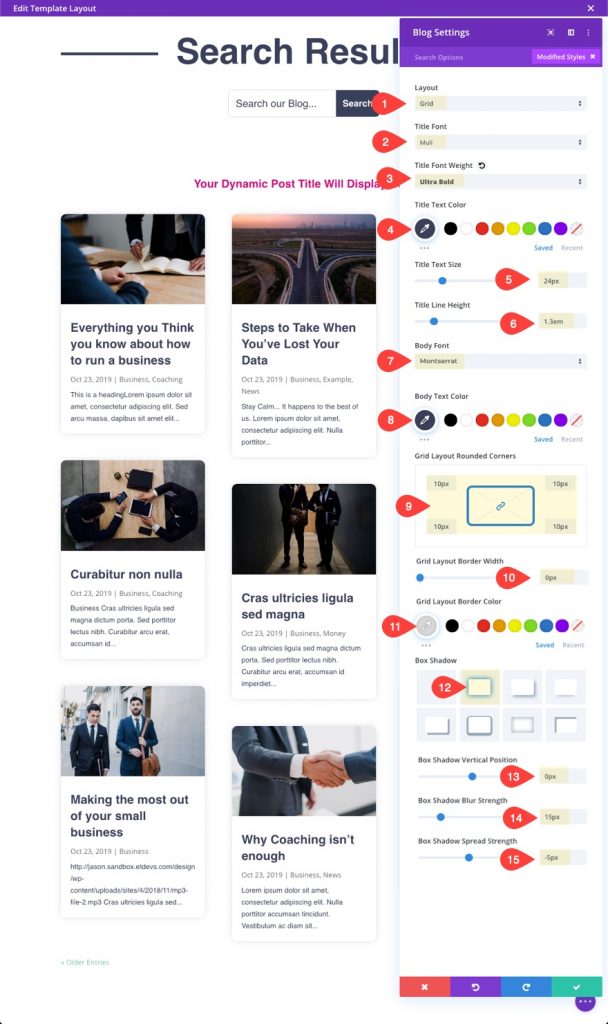 How to Create a Search Results Page Template in Divi