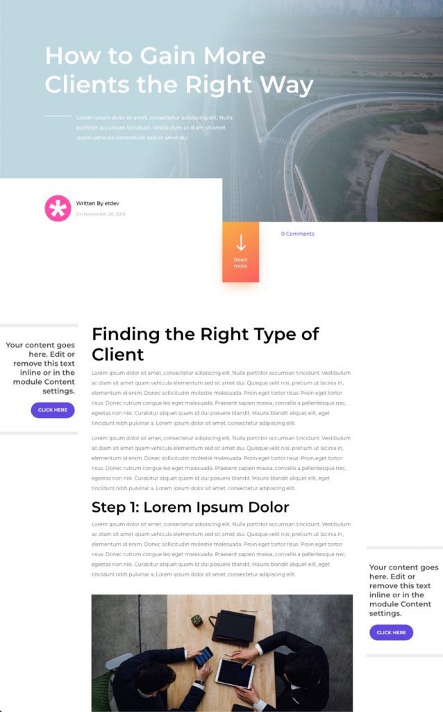 How to Add Sticky Sidebar CTAs to a Blog Post Template in Divi