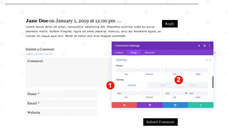 How to Style Divi's Comments Module Inside a Blog Post Template
