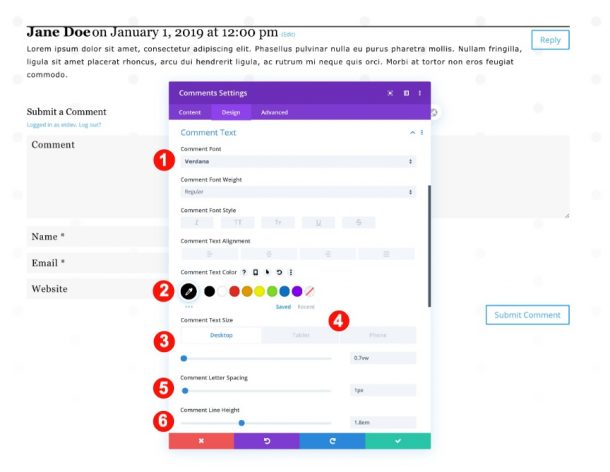 How to Style Divi's Comments Module Inside a Blog Post Template
