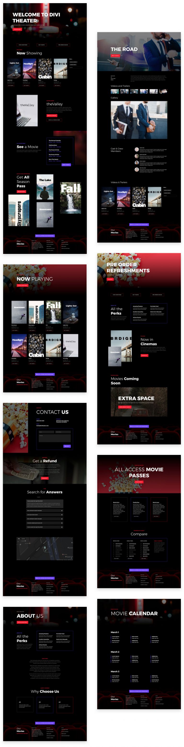 Get a FREE Movie Theatre Layout Pack for Divi