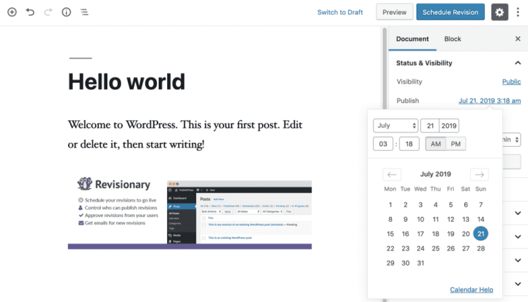 How to Schedule Blog Post Revisions in WordPress