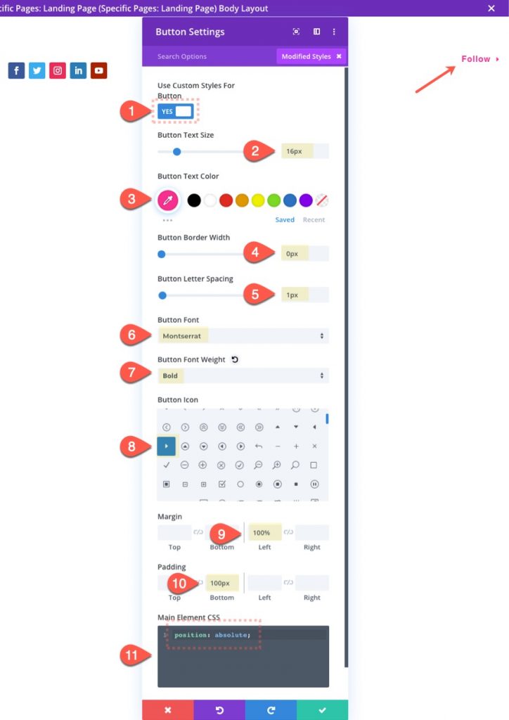 How to Design a Pop Out Social Media Follow Buttons Bar to your Page ...