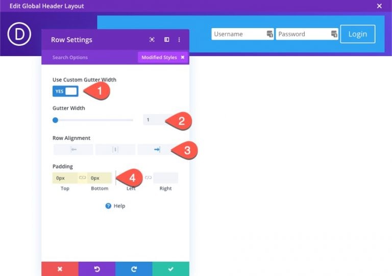 How to Design an Inline Login Form for a Custom Global Header in Divi