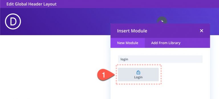 How to Design an Inline Login Form for a Custom Global Header in Divi