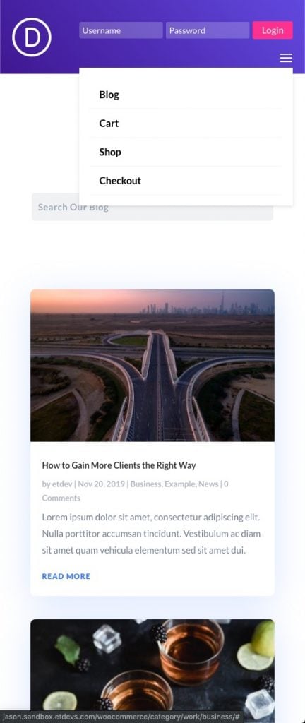 How to Design an Inline Login Form for a Custom Global Header in Divi