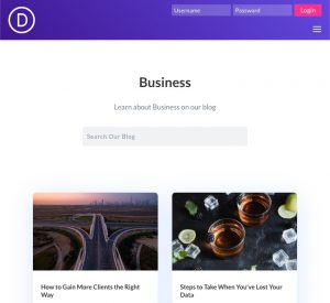 How to Design an Inline Login Form for a Custom Global Header in Divi