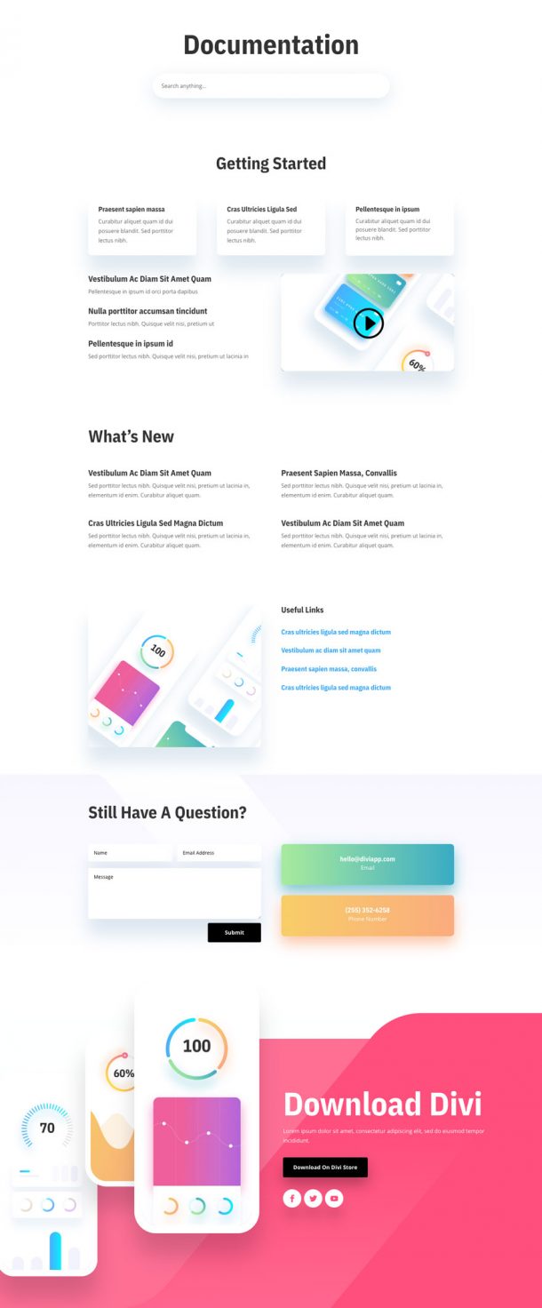 Get a FREE Mobile App Layout Pack for Divi