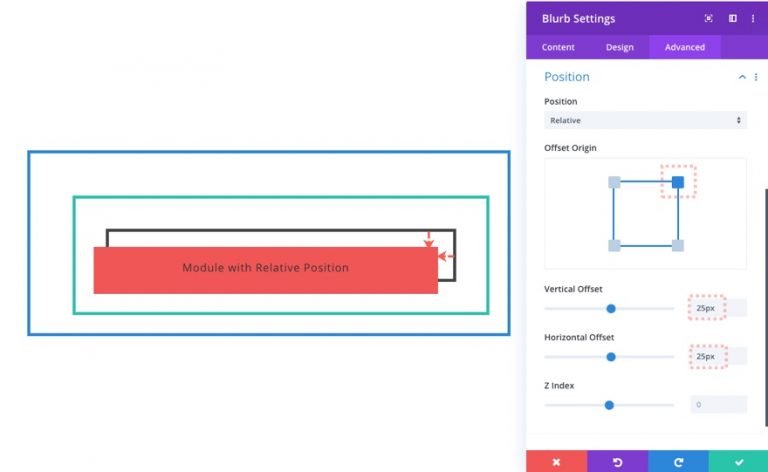 Understanding & Using the Relative Position in Divi